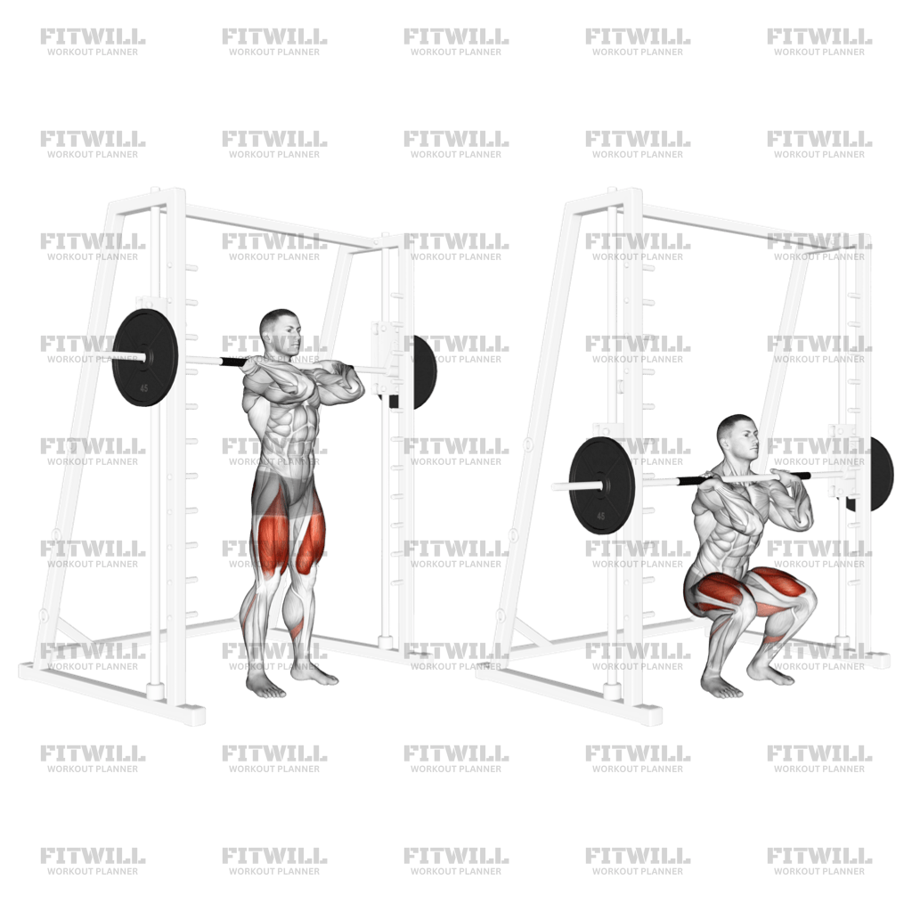 Smith Front Squat (Clean Grip): Exercise Guide, Video, Techniques ...