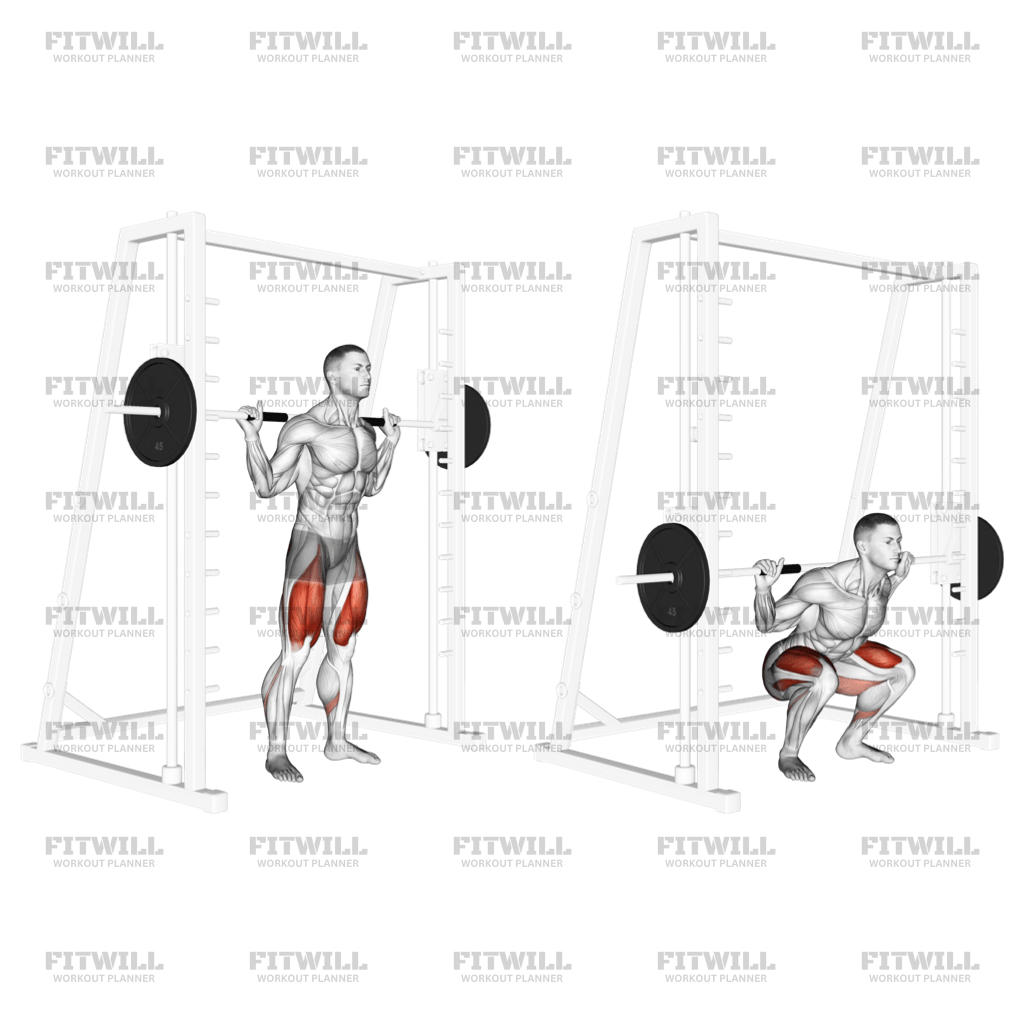 Smith Low Bar Squat: Exercise Guide, Video, Techniques, Benefits, How to, Muscles Worked, Tips ...
