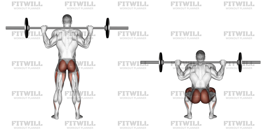 Barbell Full Squat (Back POV): Exercise Guide, Video, Techniques ...