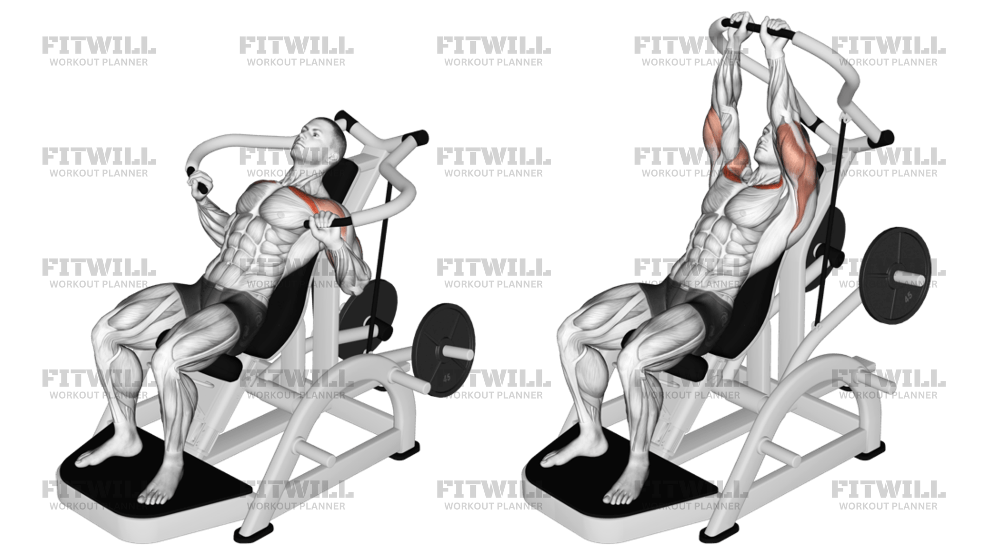 Lever Incline Chest Press (versions 2): Exercise Guide, Video ...