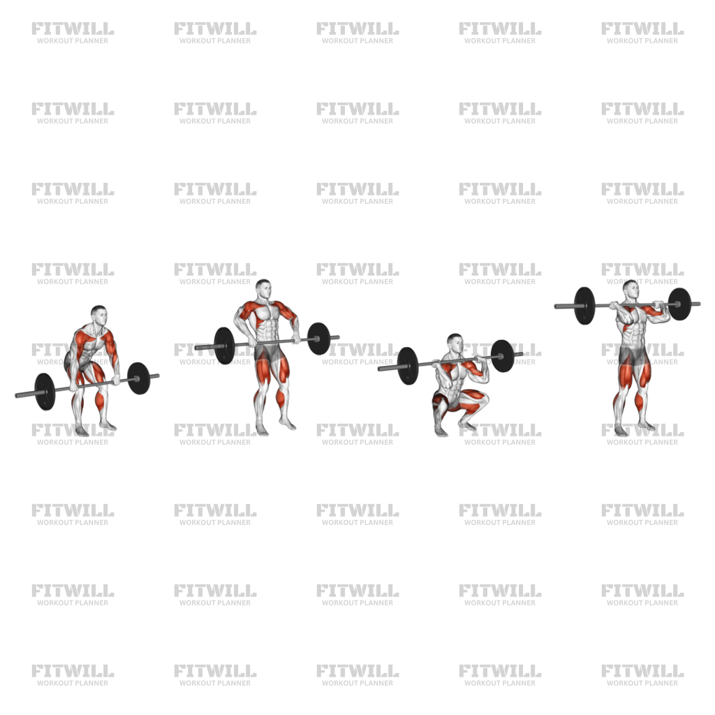 Barbell Hang Clean Below The Knees: Exercise Guide, Techniques ...