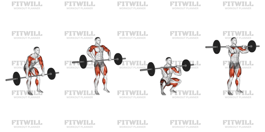 Barbell Hang Clean Below The Knees: Exercise Guide, Techniques ...