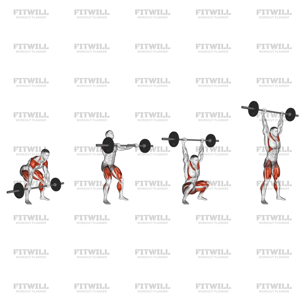 Barbell Hang Snatch Below The Knees: Exercise Guide, Video, Techniques ...
