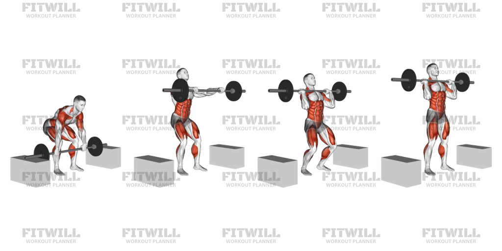 Barbell Power Clean From Blocks: Exercise Guide, Video, Techniques ...