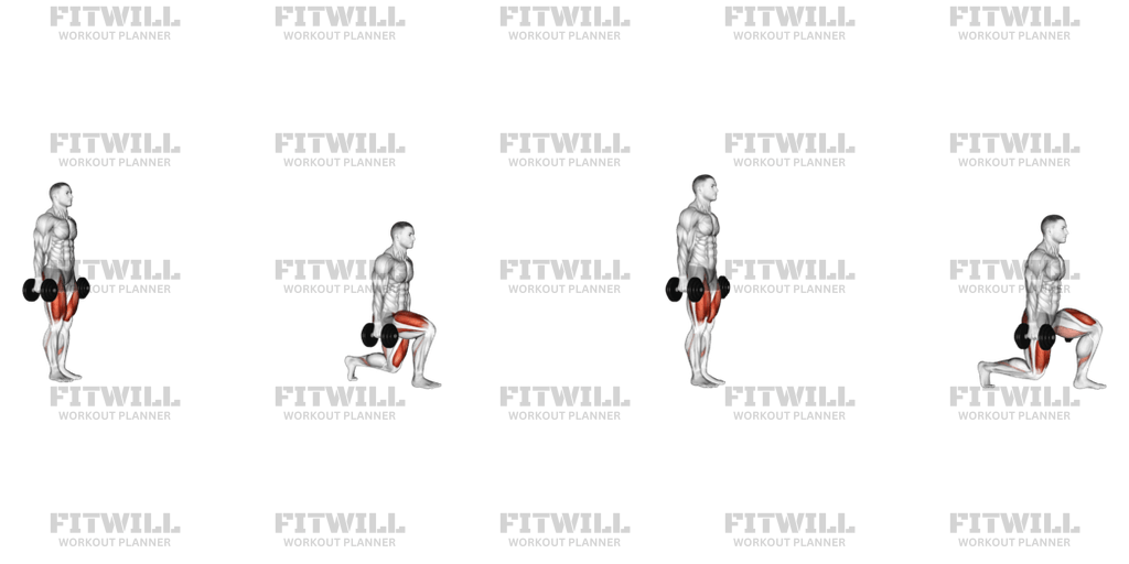 Zancadas Caminando Con Mancuernas: Guía de Ejercicios, Video, Técnicas ...
