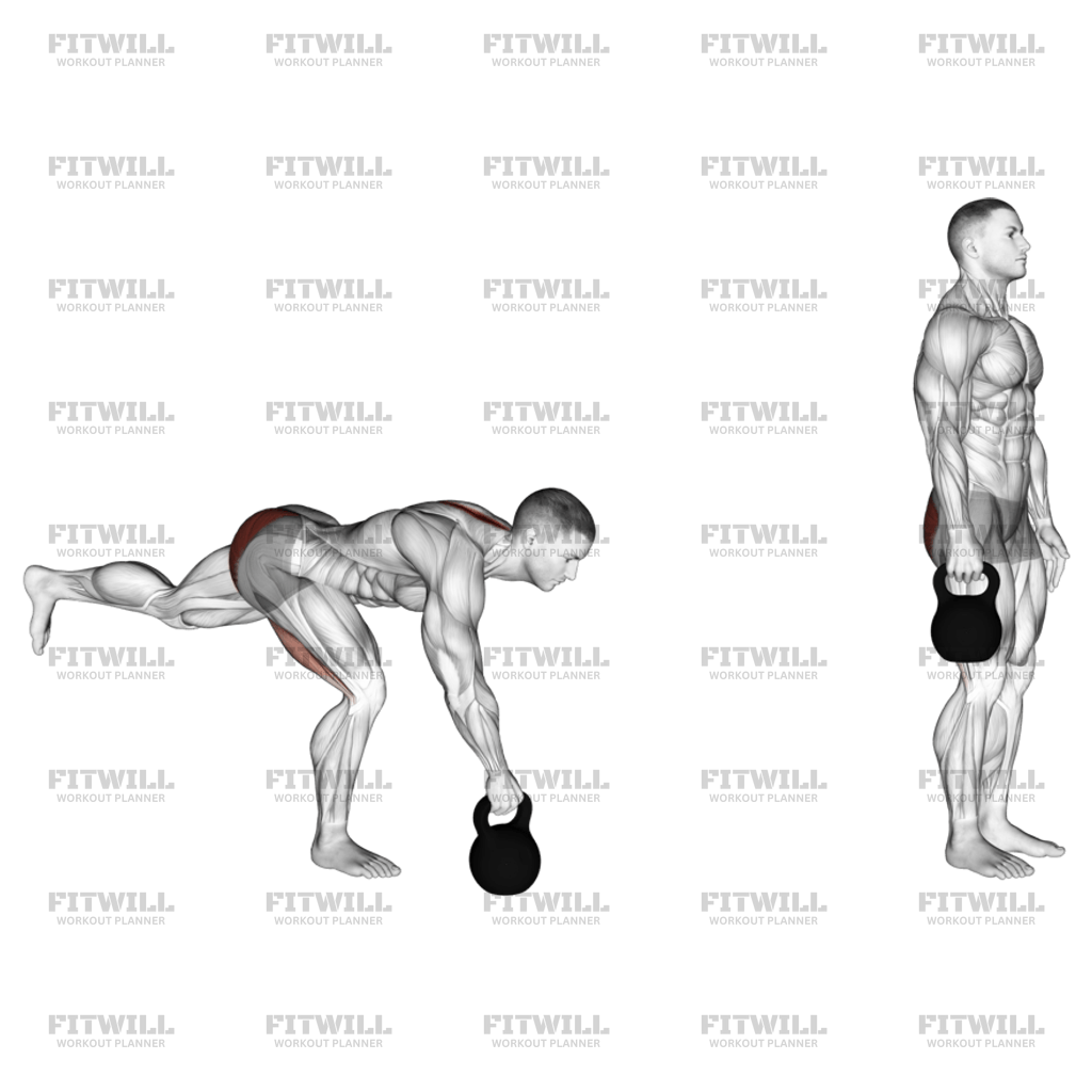 Peso Muerto A Una Pierna Con Pesa Rusa: Guía de Ejercicios, Video ...