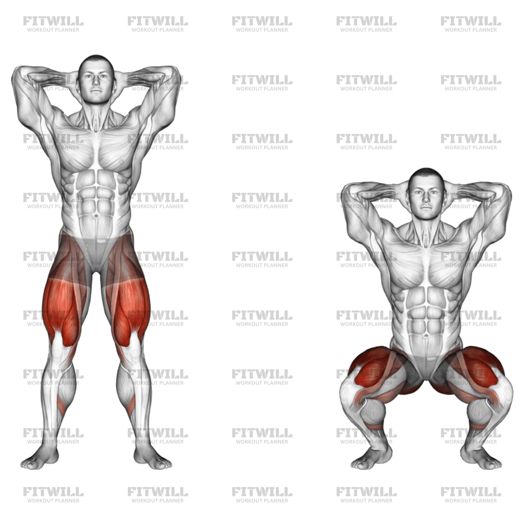 Prisoner Squat: Exercise Guide, Techniques, Benefits, How to, Muscles ...