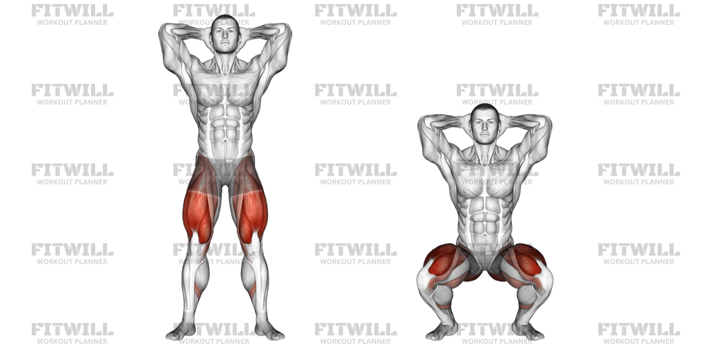 Prisoner Squat: Exercise Guide, Techniques, Benefits, How to, Muscles ...