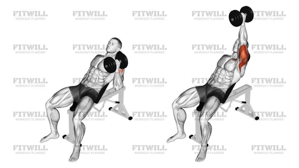 Dumbbell Incline One-Arm Hammer Press: Exercise Guide, Video ...