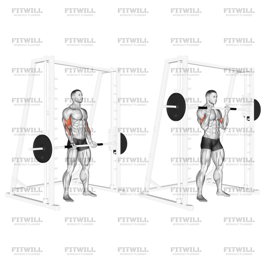 Smith Machine Bicep Curl: Exercise Guide, Video, Techniques, Benefits ...
