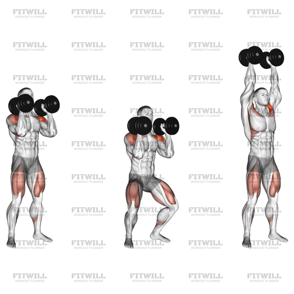 Dumbbell Push Press: Exercise Guide, Video, Techniques, Benefits, How ...