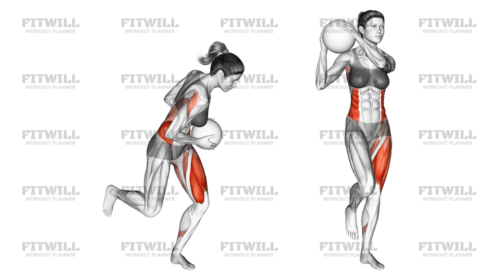 Medicine Ball Single Leg Wood Chop: Exercise Guide, Techniques ...