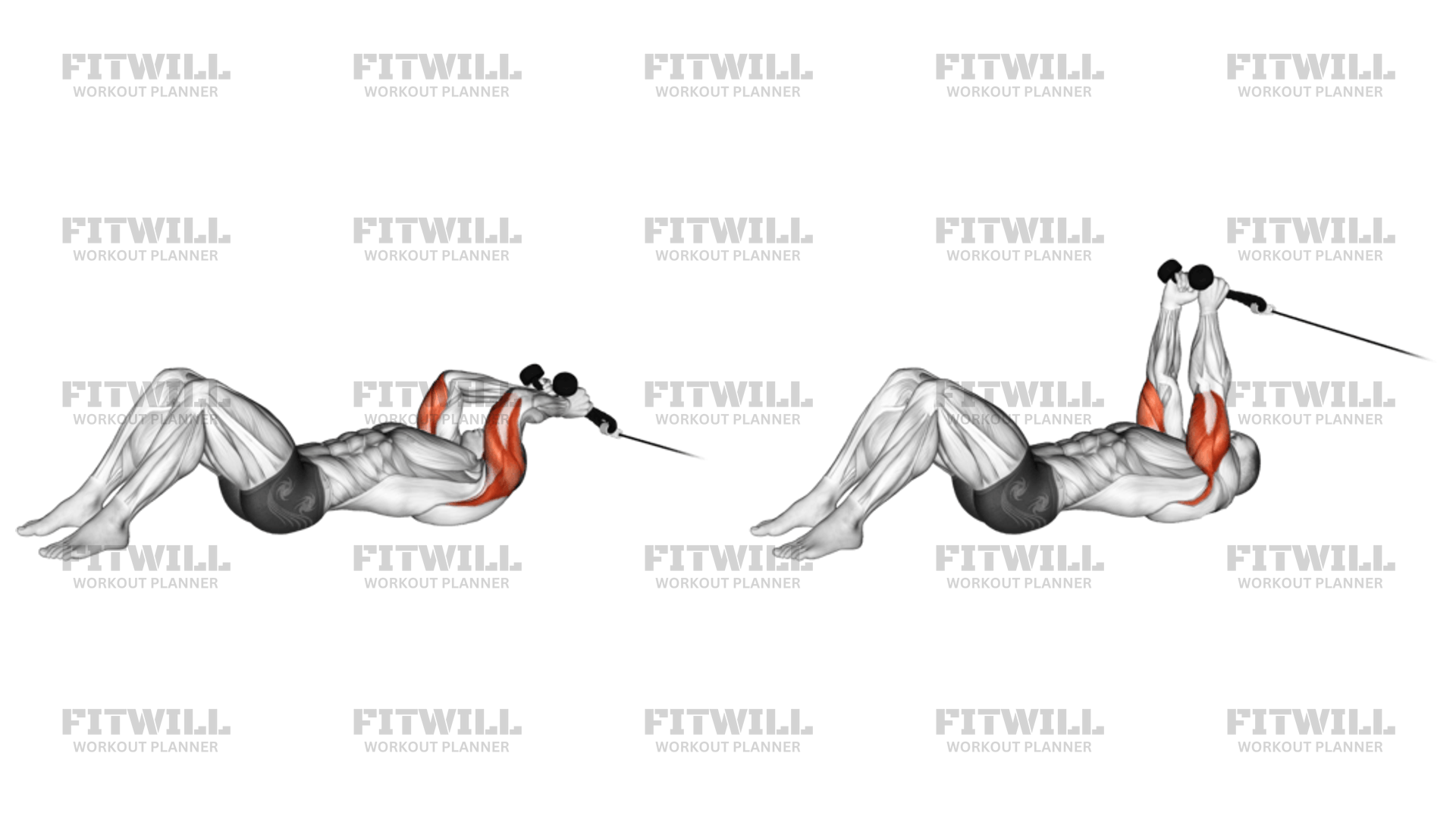 Cable Rope Lying On Floor Tricep Extension: Exercise Guide, Techniques ...
