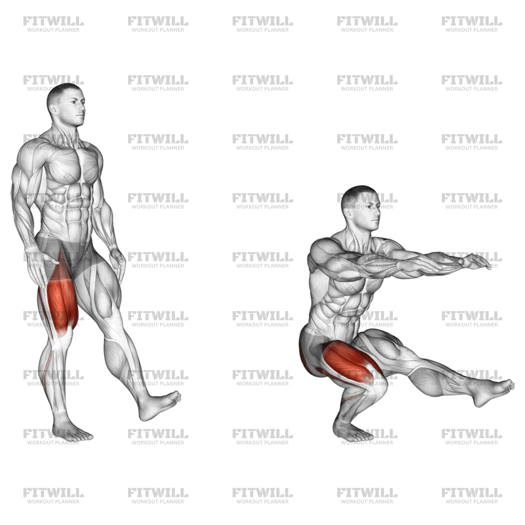Single Leg Squat (pistol) Male: Exercise Guide, Video, Techniques ...