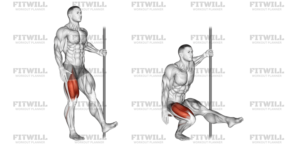 Single Leg Squat With Support (pistol): Exercise Guide, Video ...