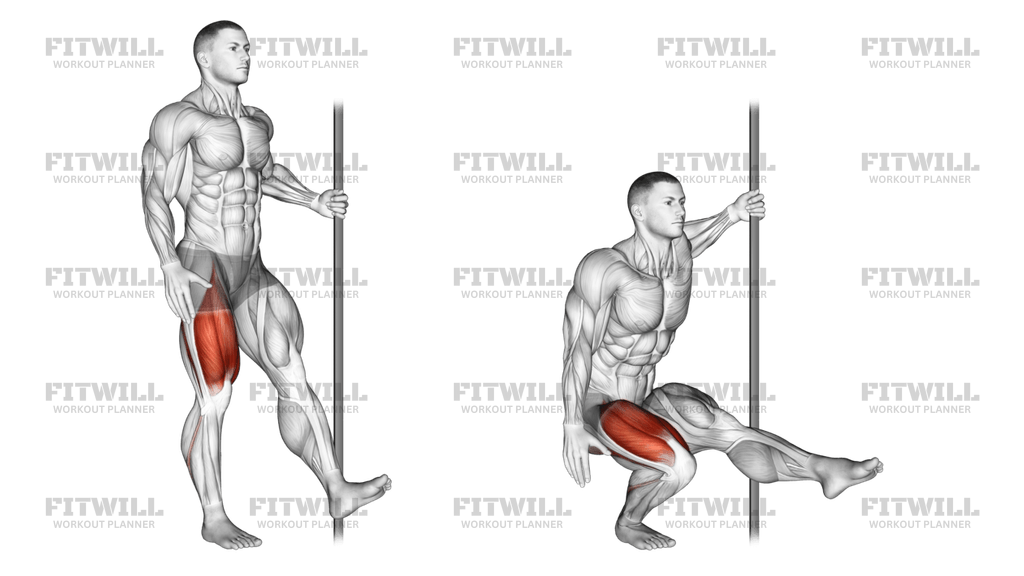 Single Leg Squat With Support (pistol): Exercise Guide, Video ...