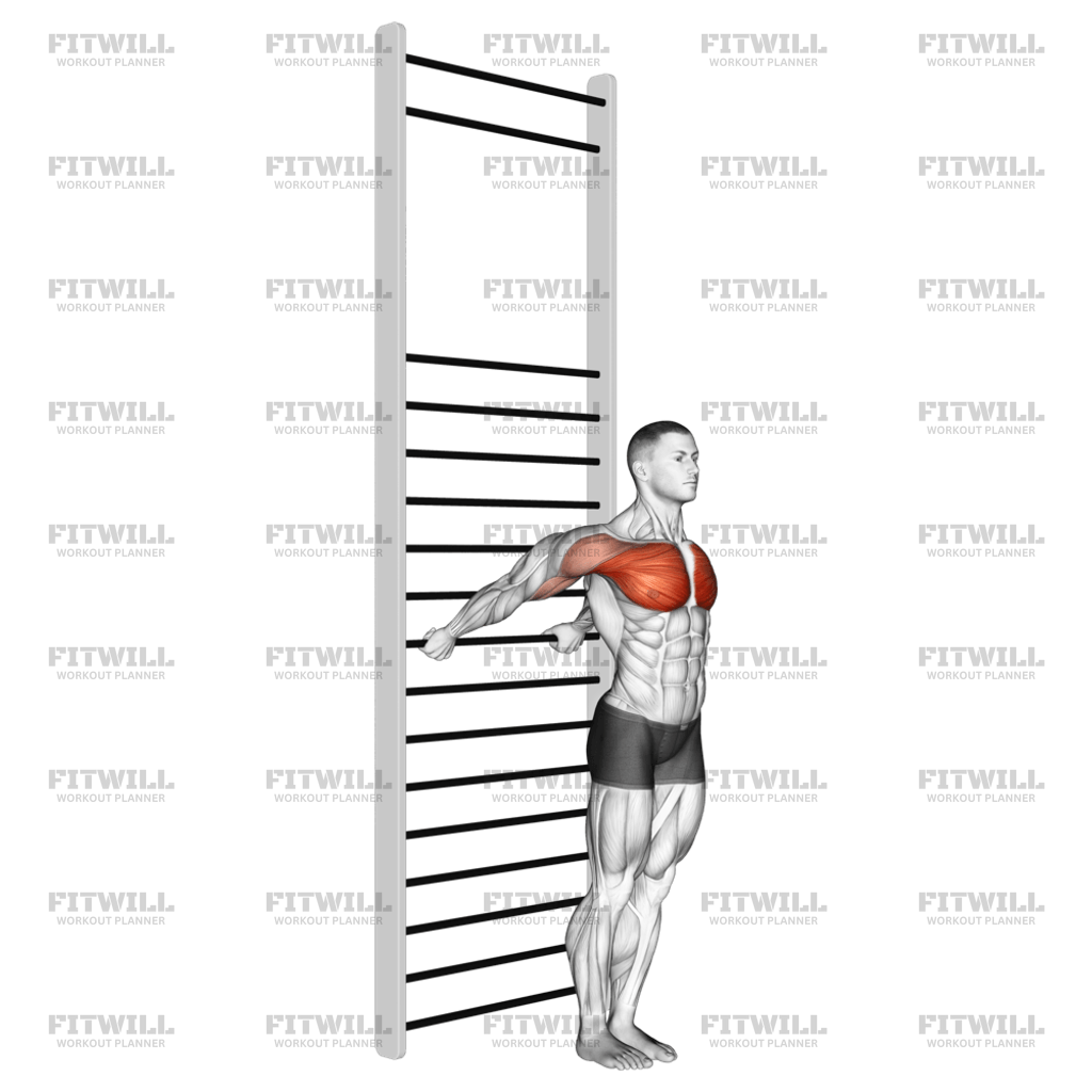Standing Chest Stretch (with Training Wall Bars): Exercise Guide ...