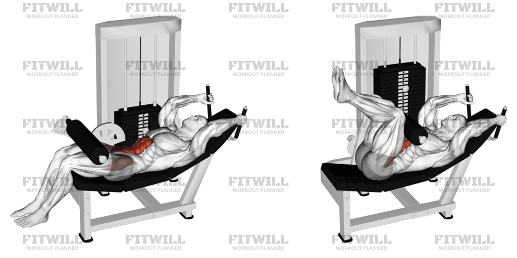 Lever Lying Leg Raise Bent Knee: Exercise Guide, Video, Techniques ...