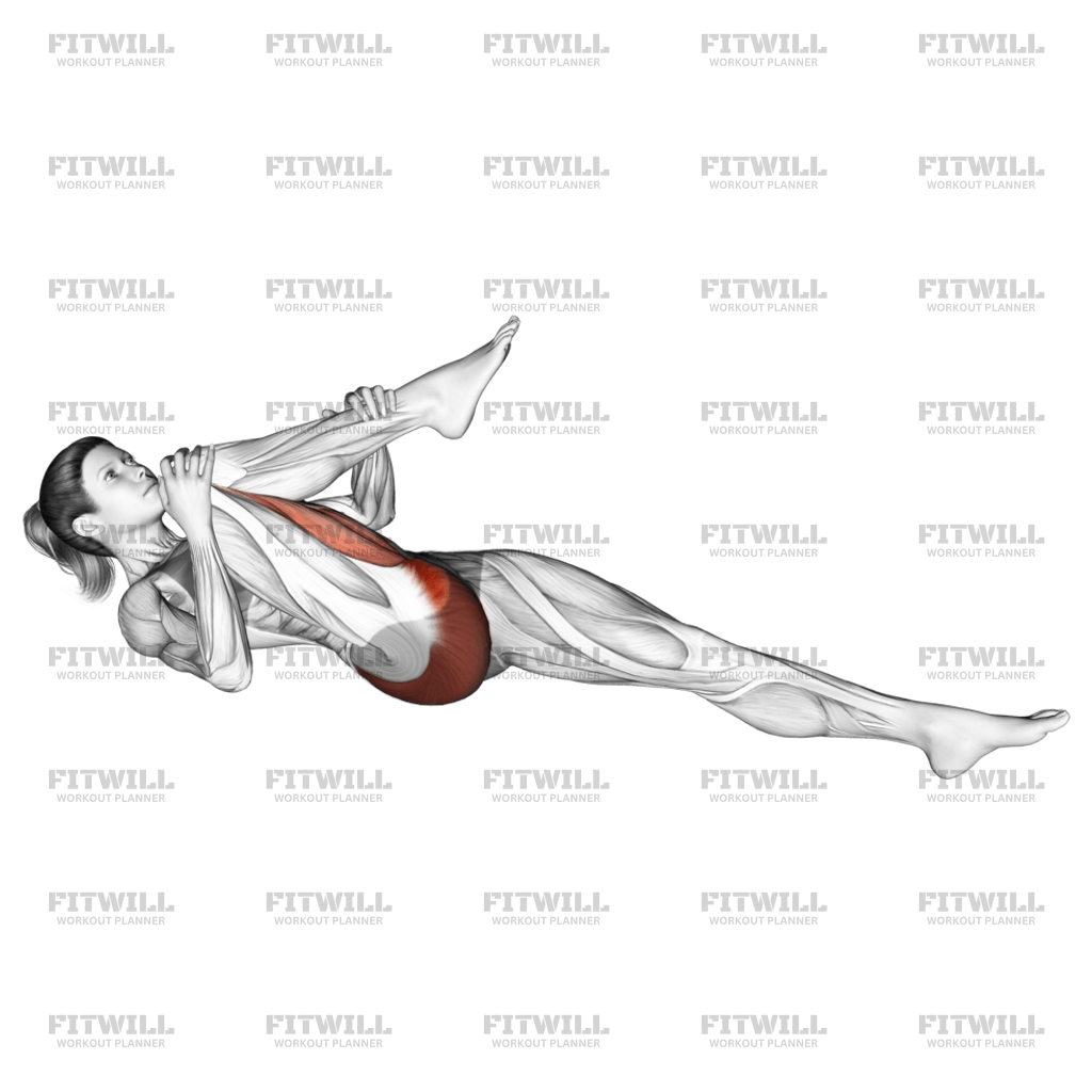 Recumbent Hip External Rotator And Hip Extensor Stretch: Exercise Guide ...