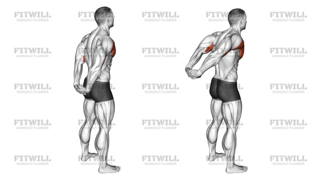 Standing Reverse Shoulder Stretch: Exercise Guide, Video, Techniques ...