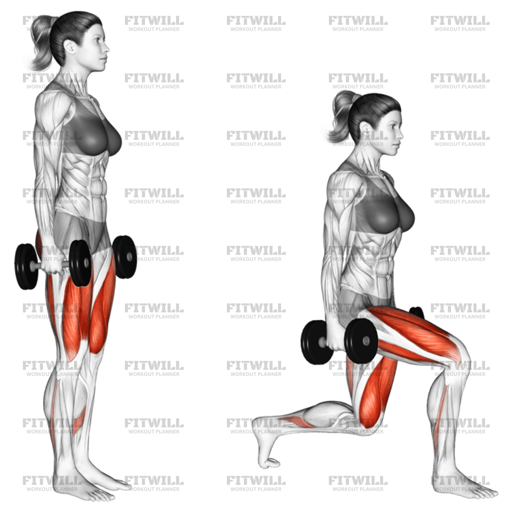 Dumbbell Rear Lunge: Exercise Guide, Video, Techniques, Benefits, How ...
