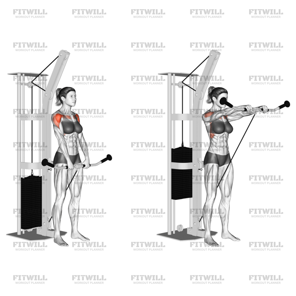 Cable Front Raise: Exercise Guide, Video, Techniques, Benefits, How to ...