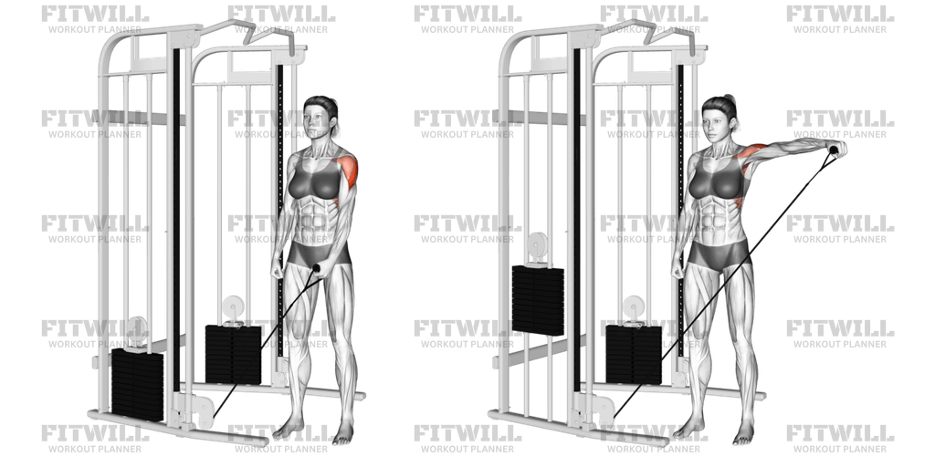 Cable One Arm Lateral Raise: Exercise Guide, Video, Techniques ...