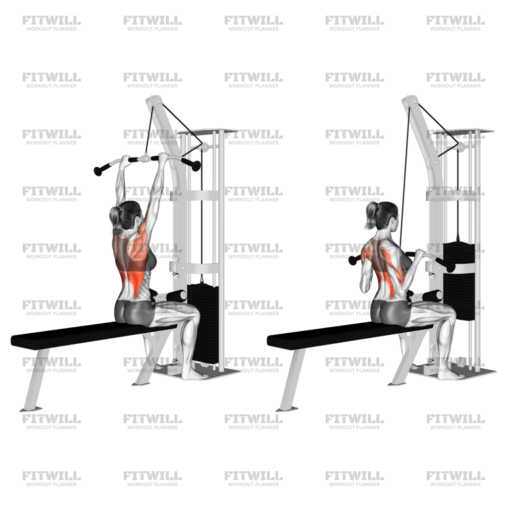 Cable Bar Lateral Pulldown: Exercise Guide, Video, Techniques, Benefits, How to, Muscles Worked ...