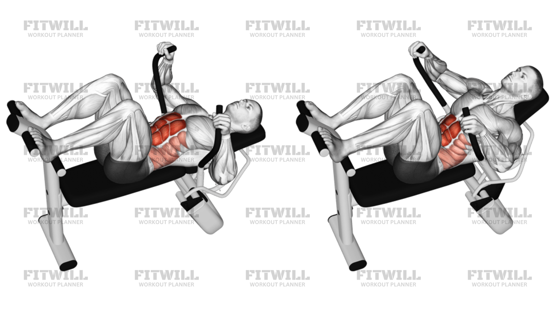 Lever Lying Crunch: Exercise Guide, Video, Techniques, Benefits, How to ...