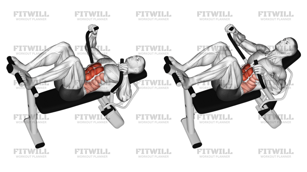 Crunch Allongé Avec Levier: Guide d'exercice, Vidéo, Techniques ...
