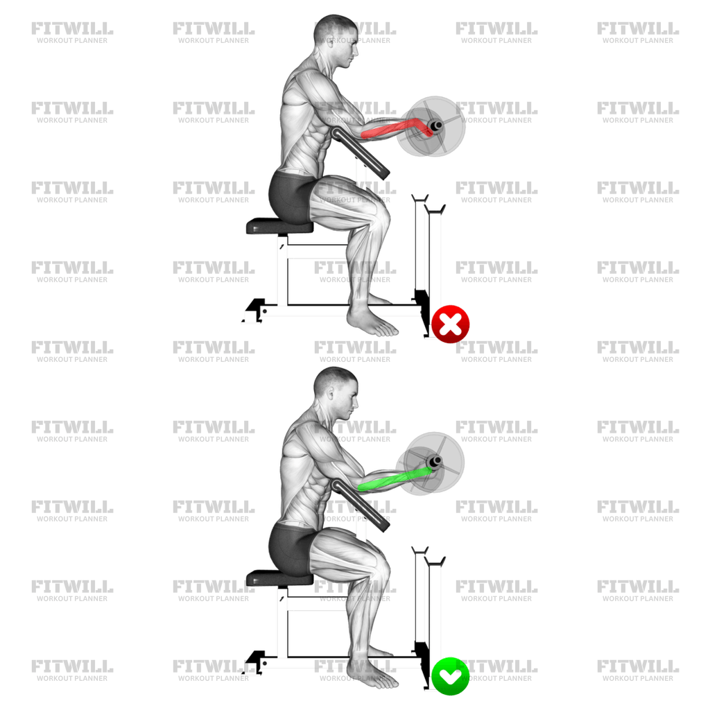 Preacher Curl Wrists WRONG-RIGHT: Exercise Guide, Video, Techniques ...
