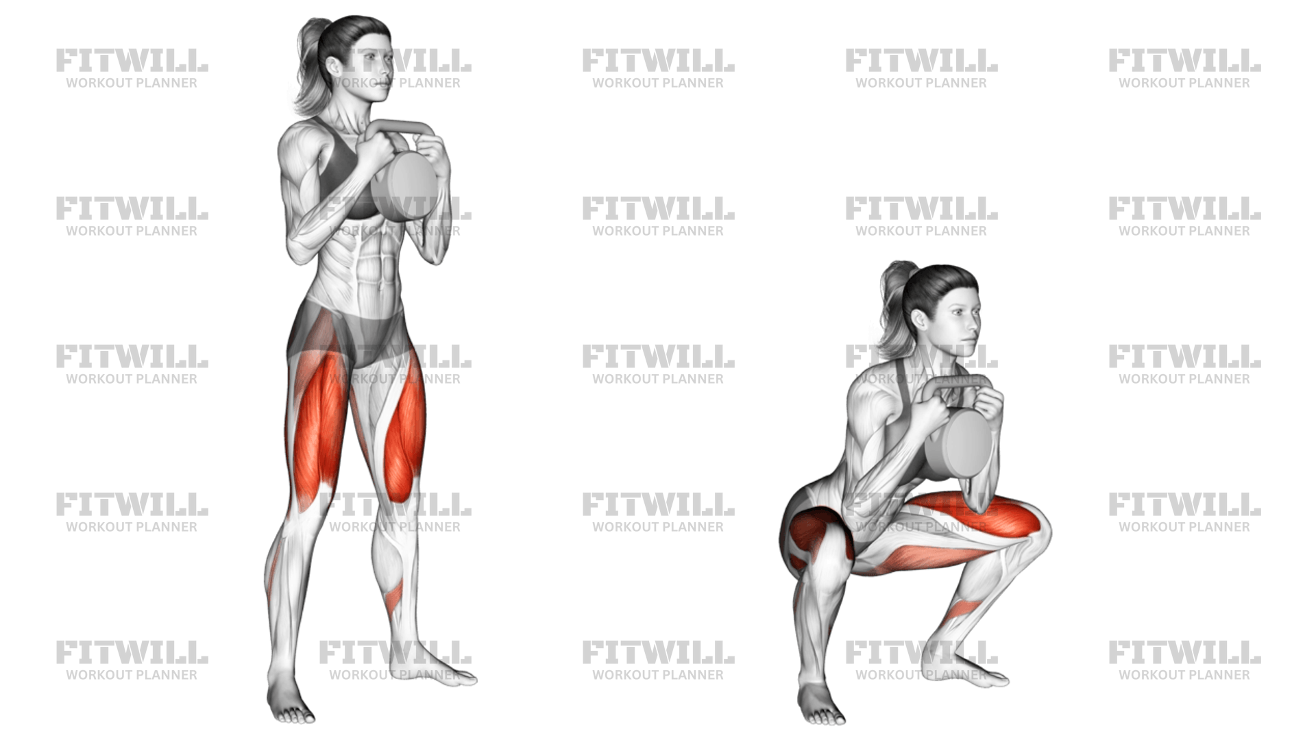 Kettlebell Goblet Squat: Exercise Guide, Video, Techniques, Benefits, How to, Muscles Worked ...