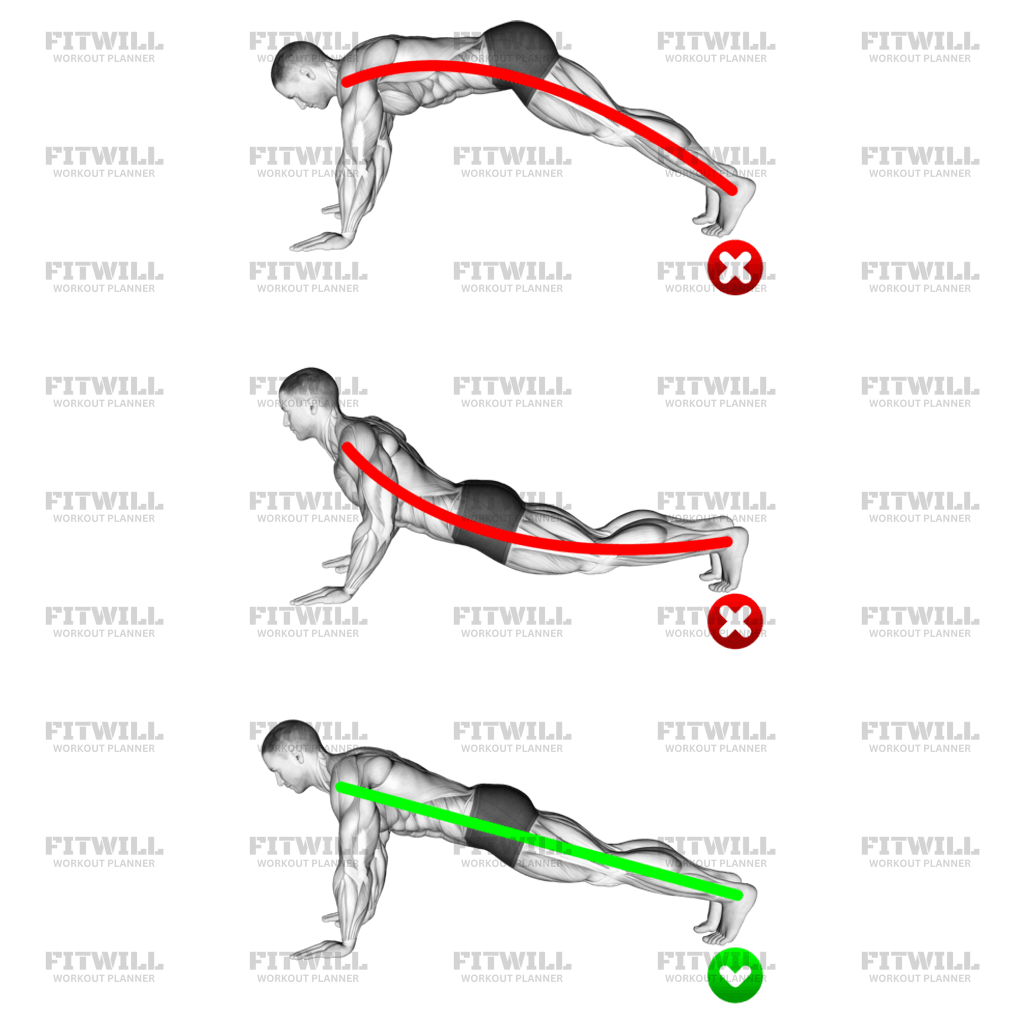 Plank - Butt (WRONG-RIGHT): Exercise Guide, Video, Techniques, Benefits ...