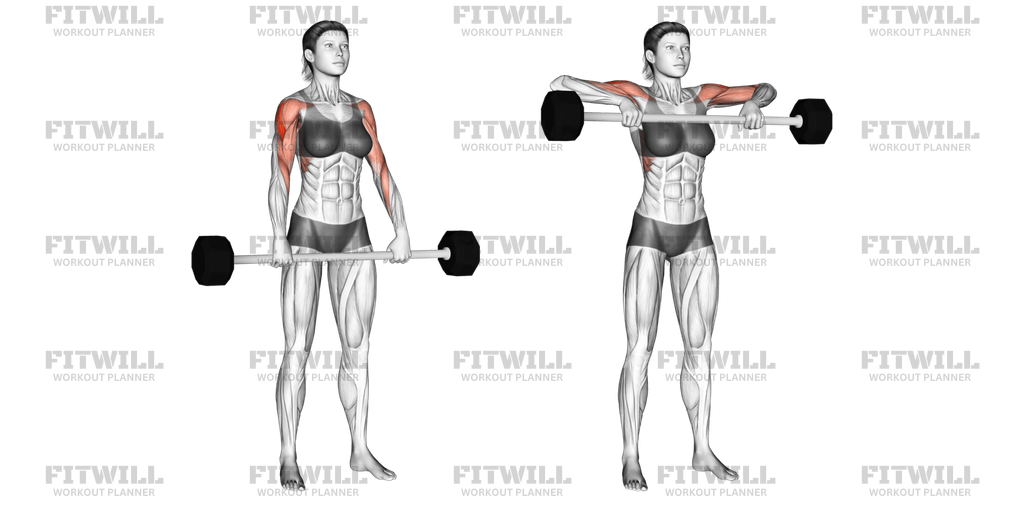 Barbell Shoulder Grip Upright Row: Exercise Guide, Video, Techniques ...