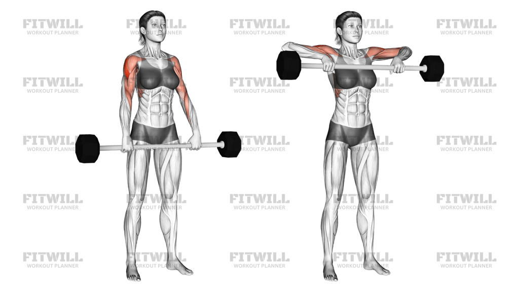 Barbell Shoulder Grip Upright Row: Exercise Guide, Video, Techniques ...