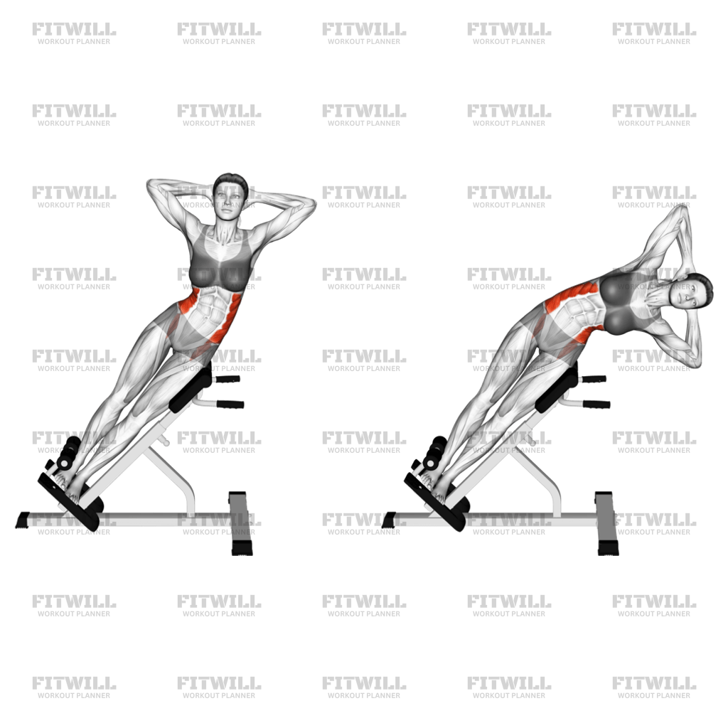 Roman Chair 45 Degrees Side Bend: Exercise Guide, Video, Techniques ...
