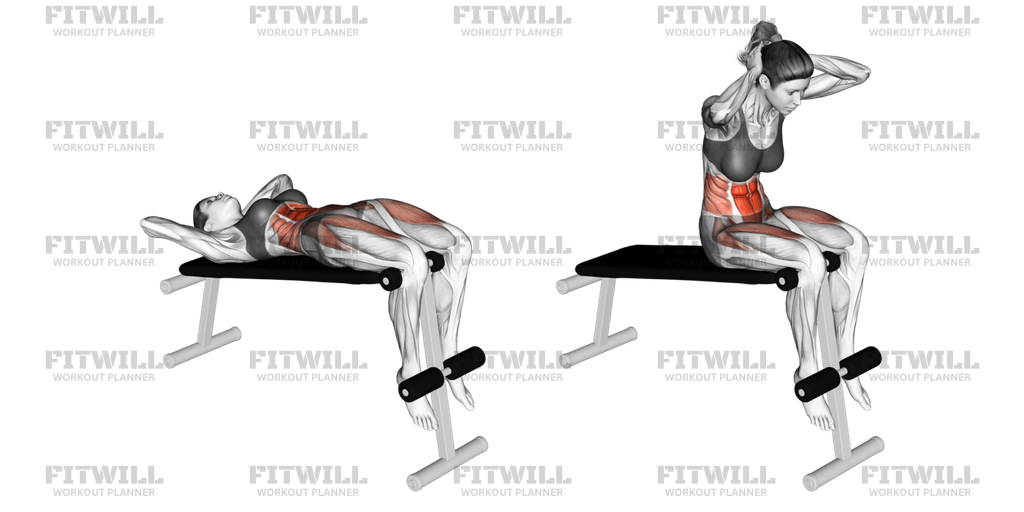 Decline Sit Up: Exercise Guide, Techniques, Benefits, How to, Muscles ...