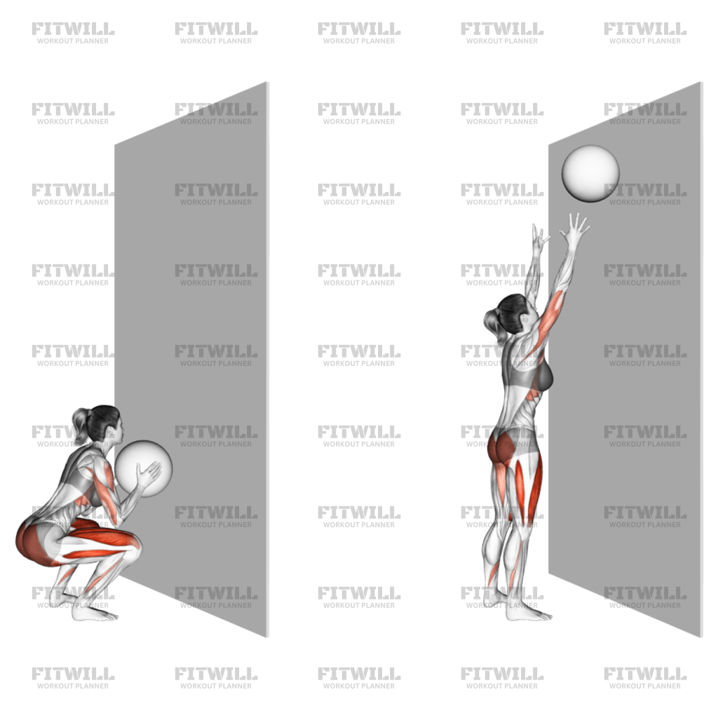 Wall Ball: Exercise Guide, Techniques, Benefits, How to, Muscles Worked ...