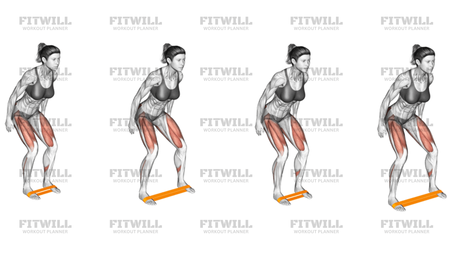 Caminata Lateral Con Banda De Resistencia: Guía de Ejercicios, Video ...