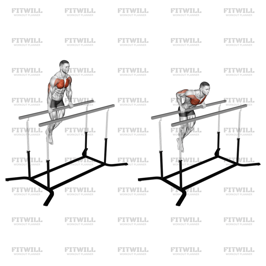 Chest Dip On Straight Bar: Exercise Guide, Techniques, Benefits, How to ...
