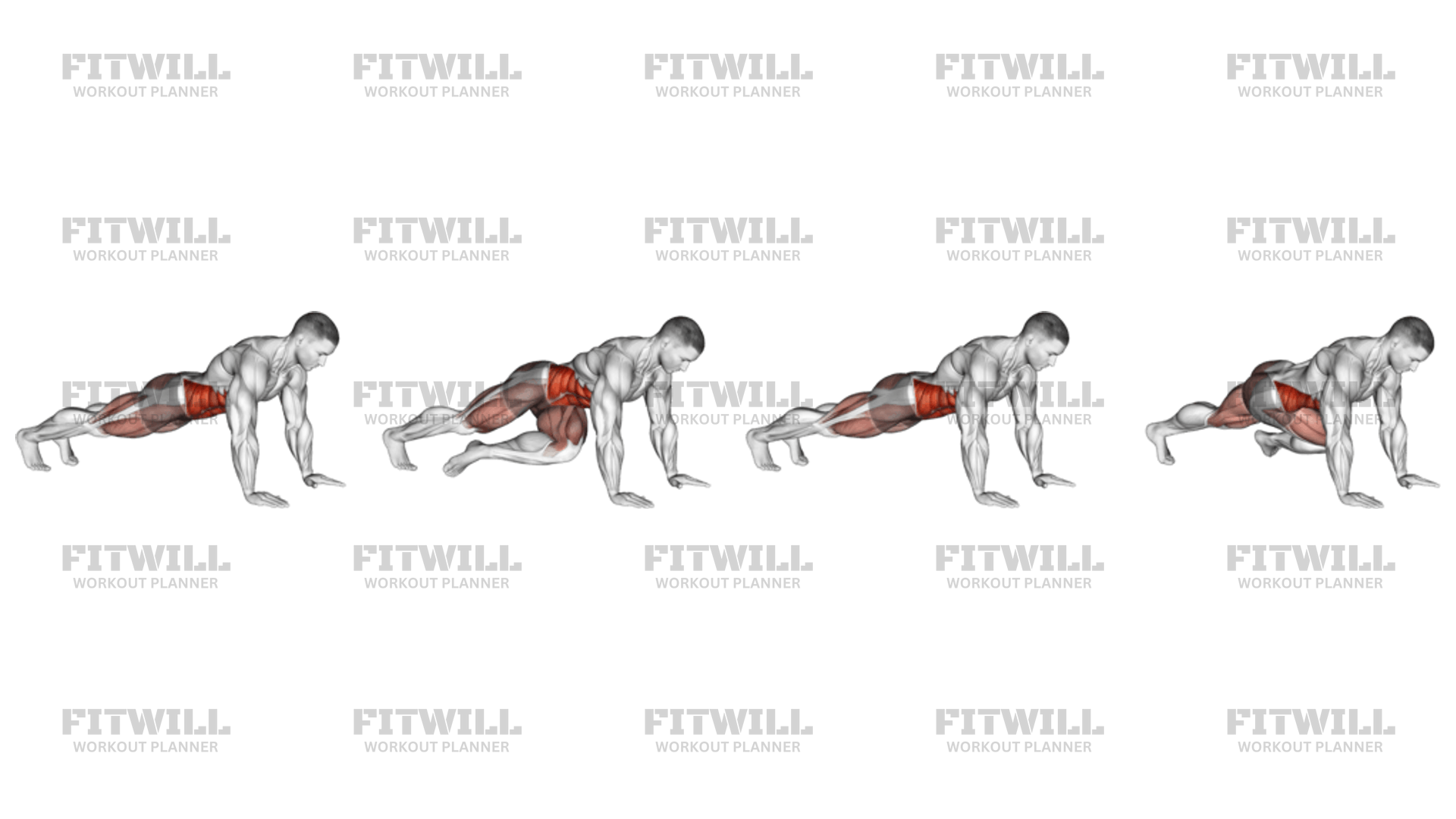 Bridge - Mountain Climber (Cross Body): Exercise Guide, Techniques ...