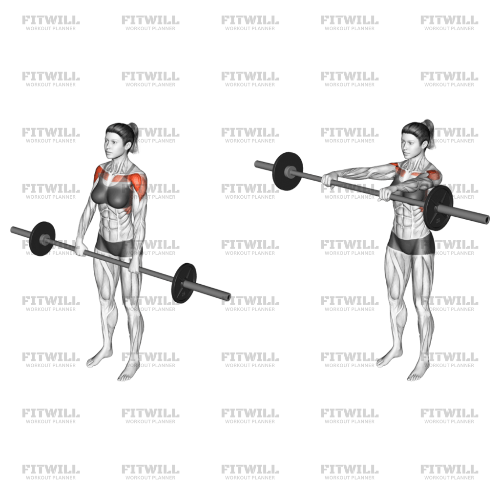Barbell Front Raise: Exercise Guide, Video, Techniques, Benefits, How ...