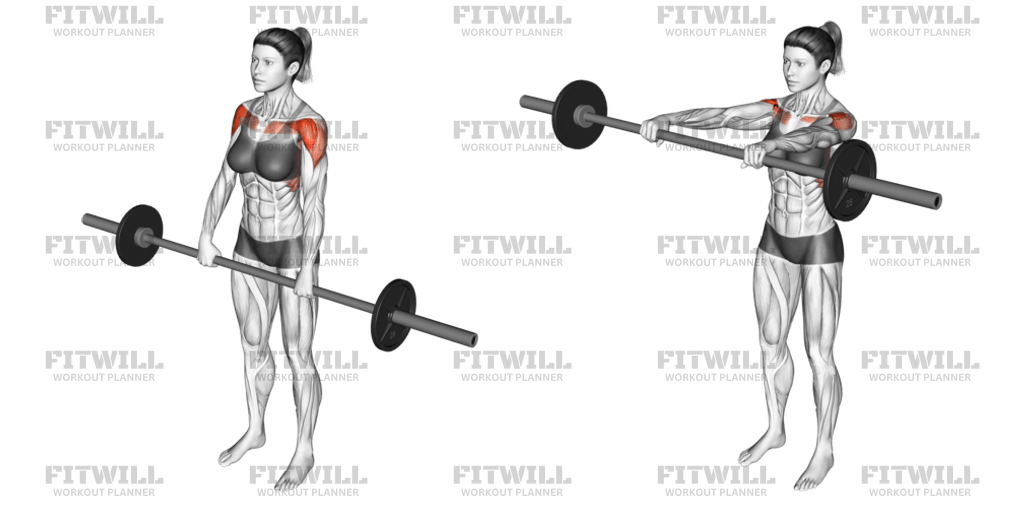 Barbell Front Raise: Exercise Guide, Video, Techniques, Benefits, How ...