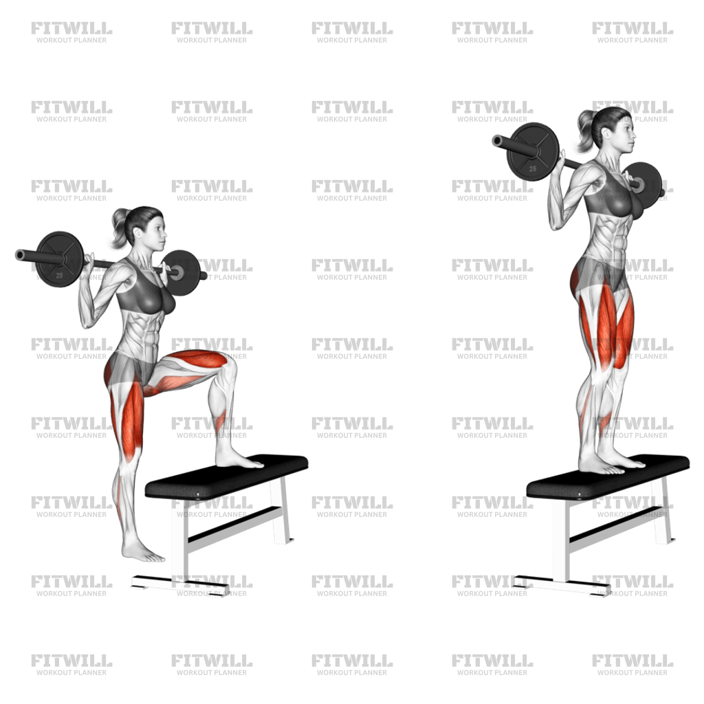 Barbell Step Up: Exercise Guide, Video, Techniques, Benefits, How to ... Barbell Step Up: Exercise Guide, Video, Techniques, Benefits, How to ...