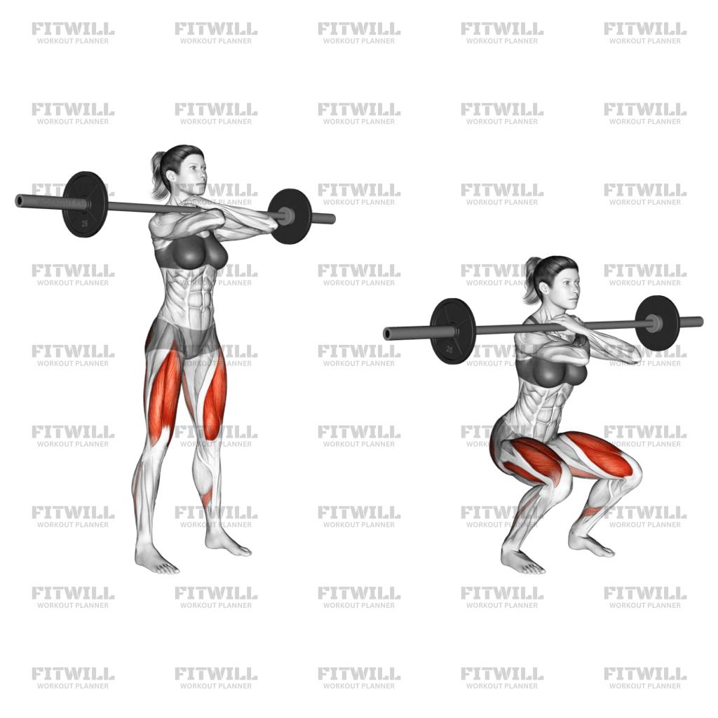 Barbell Front Squat: Exercise Guide, Video, Techniques, Benefits, How ...