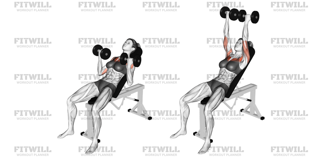 Dumbbell Incline Palm In Press: Exercise Guide, Techniques, Benefits ...