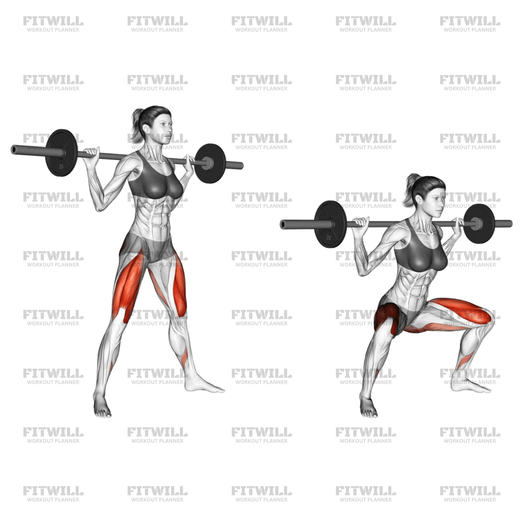 Barbell Wide Squat: Exercise Guide, Video, Techniques, Benefits, How to ...