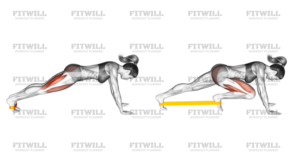 Resistance Band Plank March: Exercise Guide, Video, Techniques ...