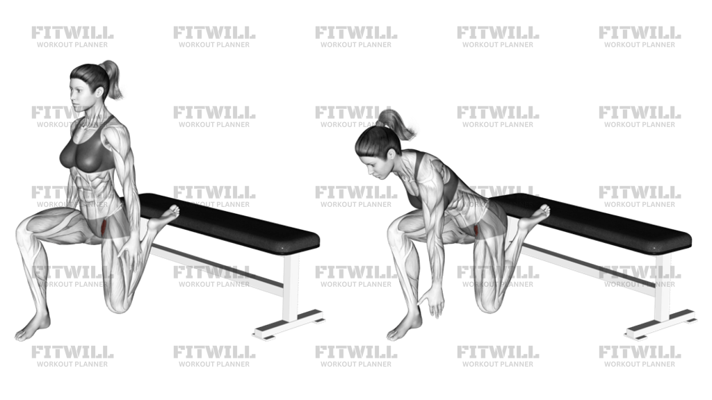 Estiramiento De Flexores De Cadera Con Pie Trasero Elevado: Guía de ...