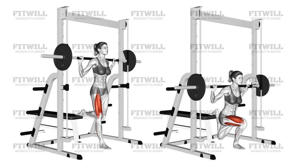 Agachamento Búlgaro Unilateral Na Máquina Smith: Guia de Exercícios ...